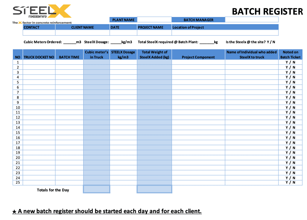 Batch Plant - STEELX REBAR